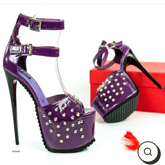Tajna Shoes | Shoes | Tajna Purple Pencil High Heels Eu 4 | Poshmark